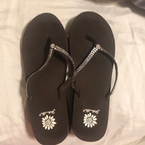 Yellow Box | Shoes | Yellow Box Rhinestone Sandals | Poshmark